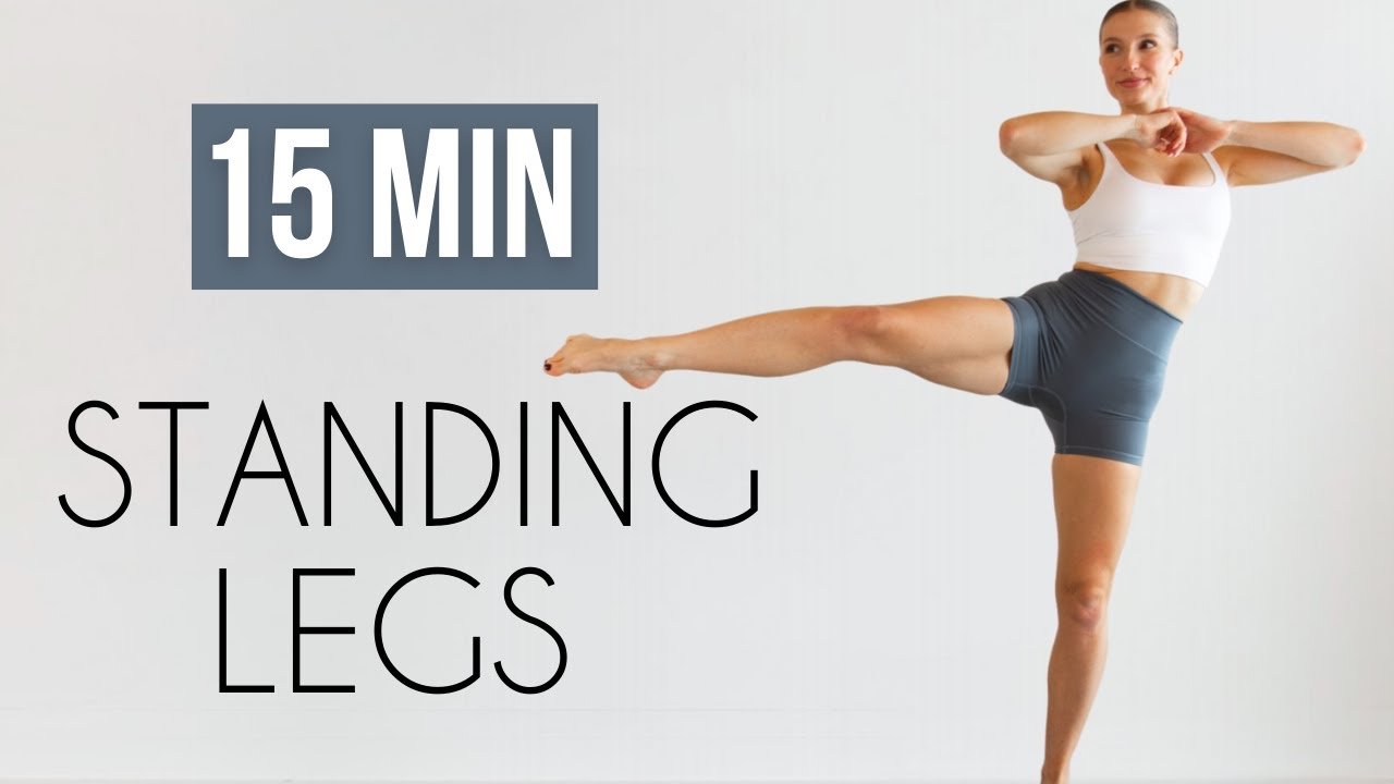 15 MIN STANDING LEGS – Pilates Style, Inner & Outer Thigh, Glutes (No ...